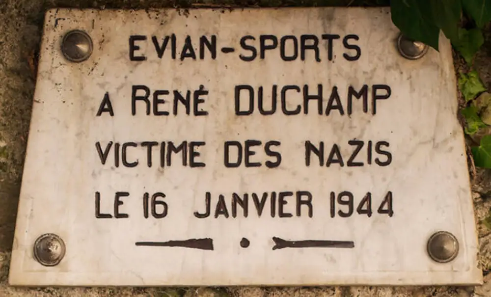 Évian-les-Bains — 16 janvier 1944 : Exécution de Pierre DUCHAMP et ...